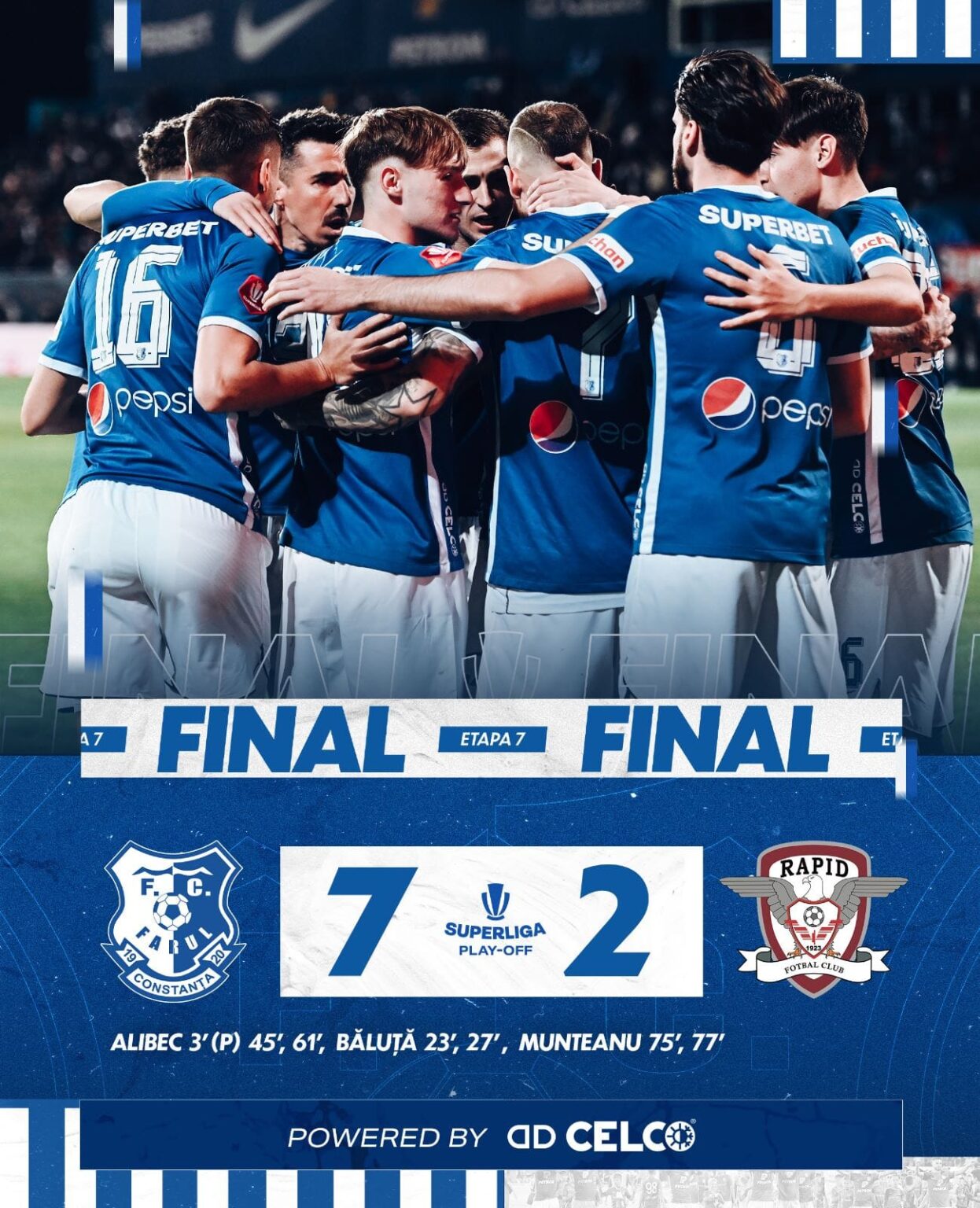 Farul se duce glonț către titlul din Liga I, după un scor de maidan cu ...