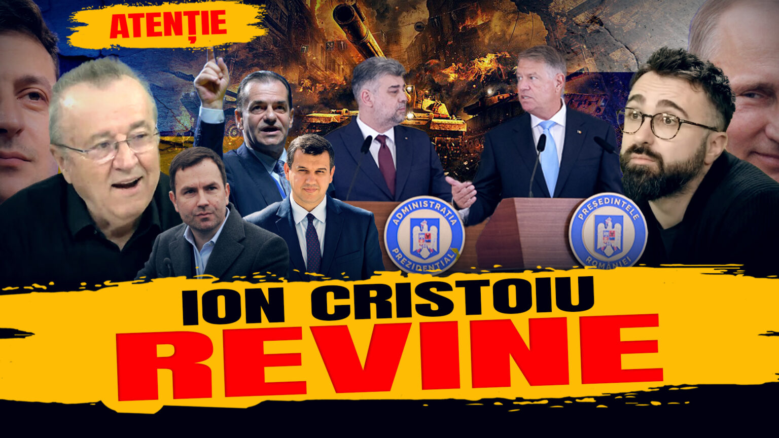 Ion Cristoiu se întoarce! De la 15, Cristache și Cristoiu