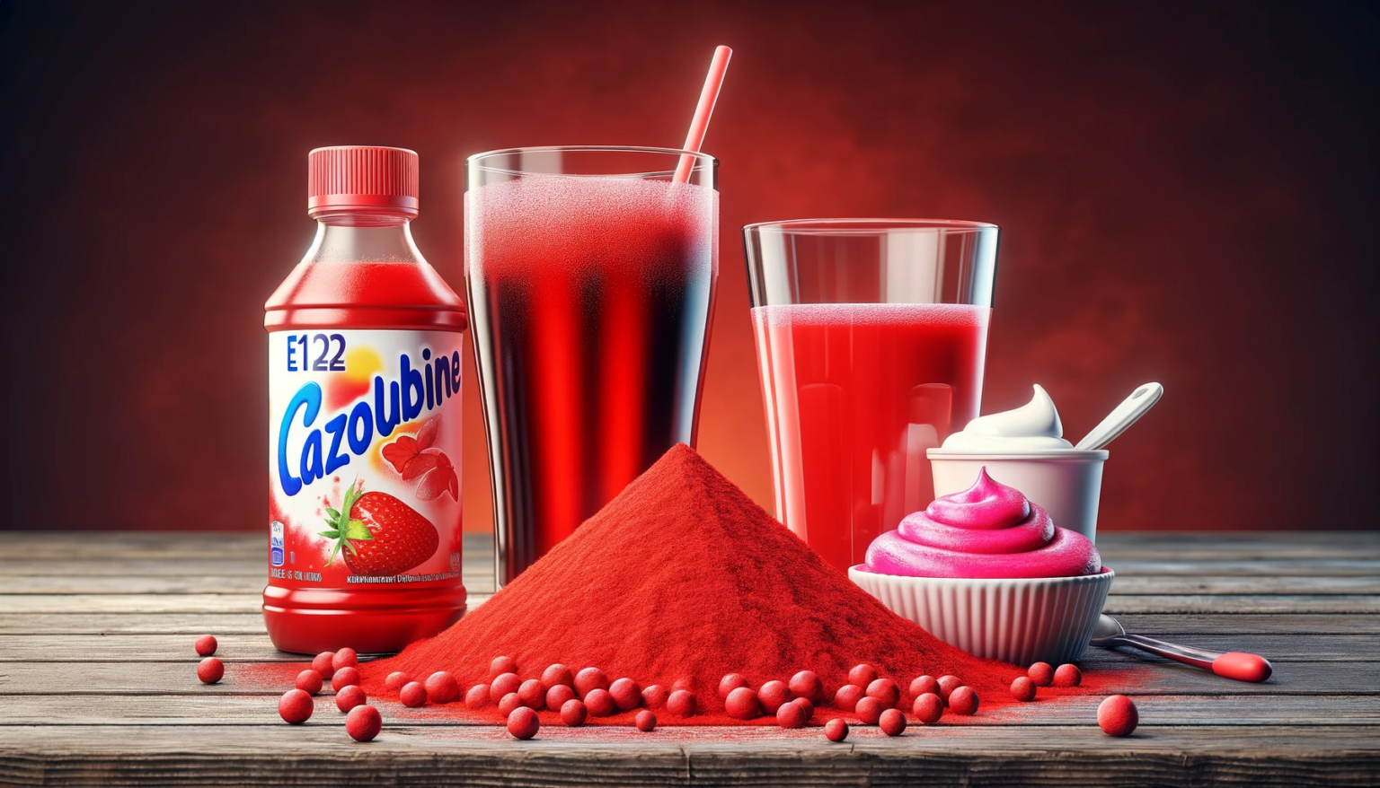 E122: Azorubina, Carmoizina