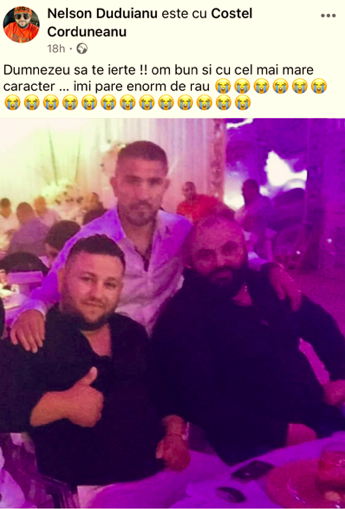 Clanul Duduianu, condoleanțe pentru Costel Corduneanu