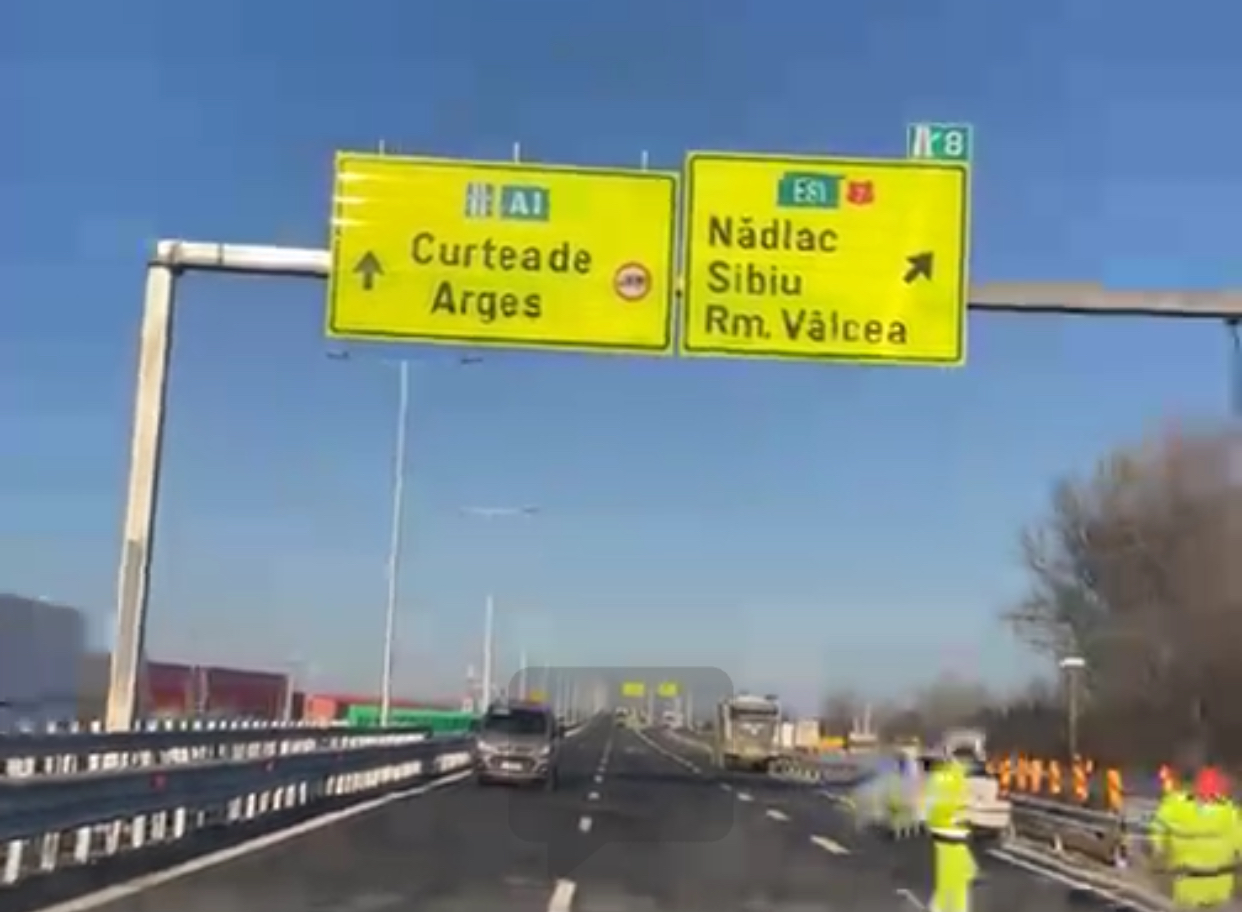 Autostrada Sibiu-Pitești. Se deschide circulația pe un tronson