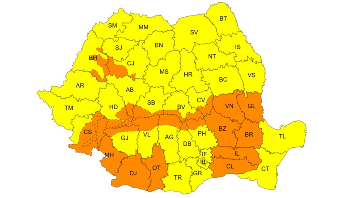 Un nou val de frig, cu brumă şi îngheţ. Cod galben şi portocaliu