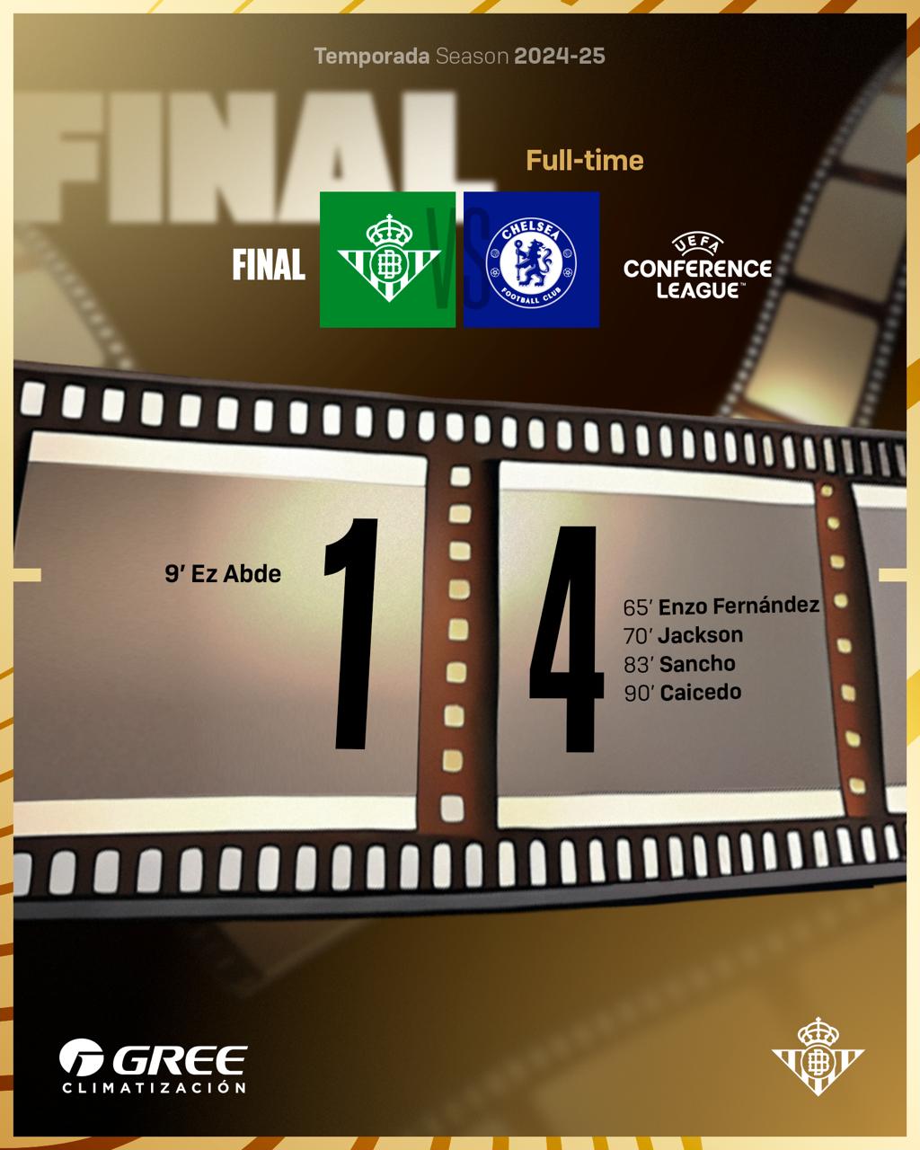 Finala Conference League. Betis - Chelsea, 1-4. Londonezii au pus mâna pe trofeu după un final ...