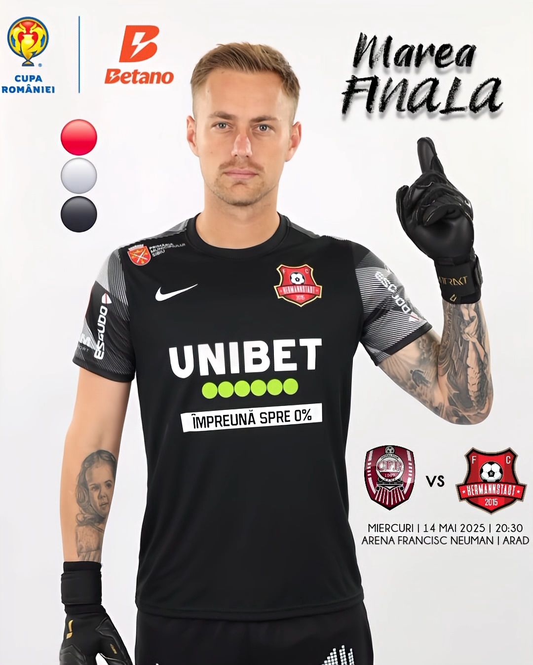 Cupa României. CFR Cluj - Hermannstadt, 3-2. Echipa lui Dan Petrescu a ...