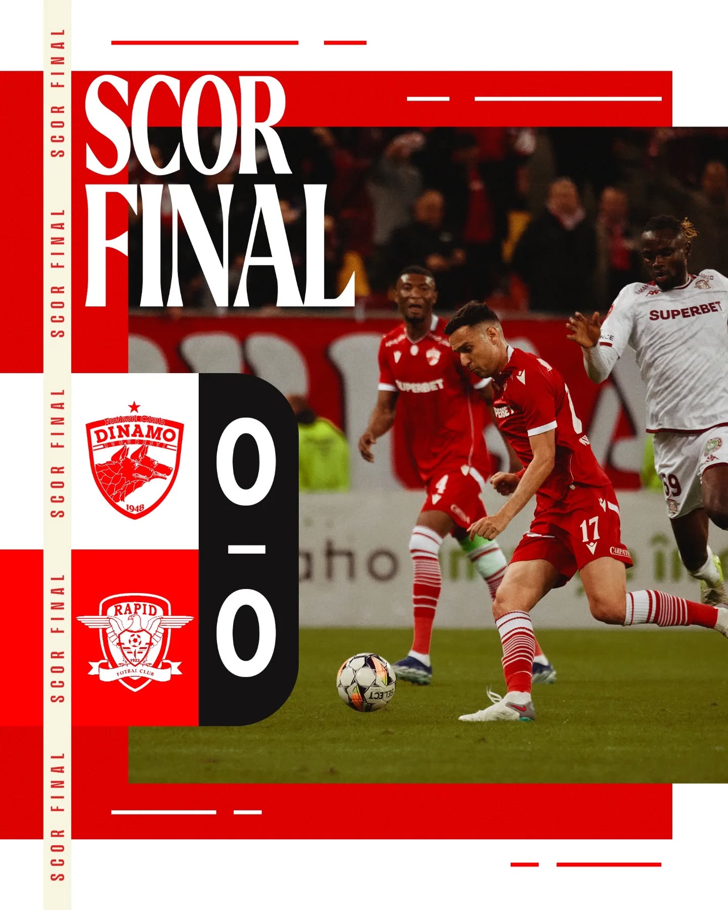 Superliga. Dinamo - Rapid, 0-0. Derby fără sare și piper pe „Arena ...