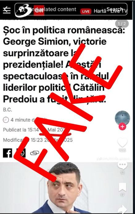 MAE: TikTok, împânzit cu informații false referitoare la un candidat la ...
