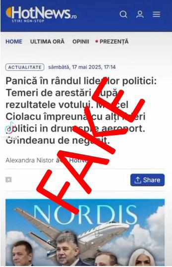 MAE: TikTok, împânzit cu informații false referitoare la un candidat la ...