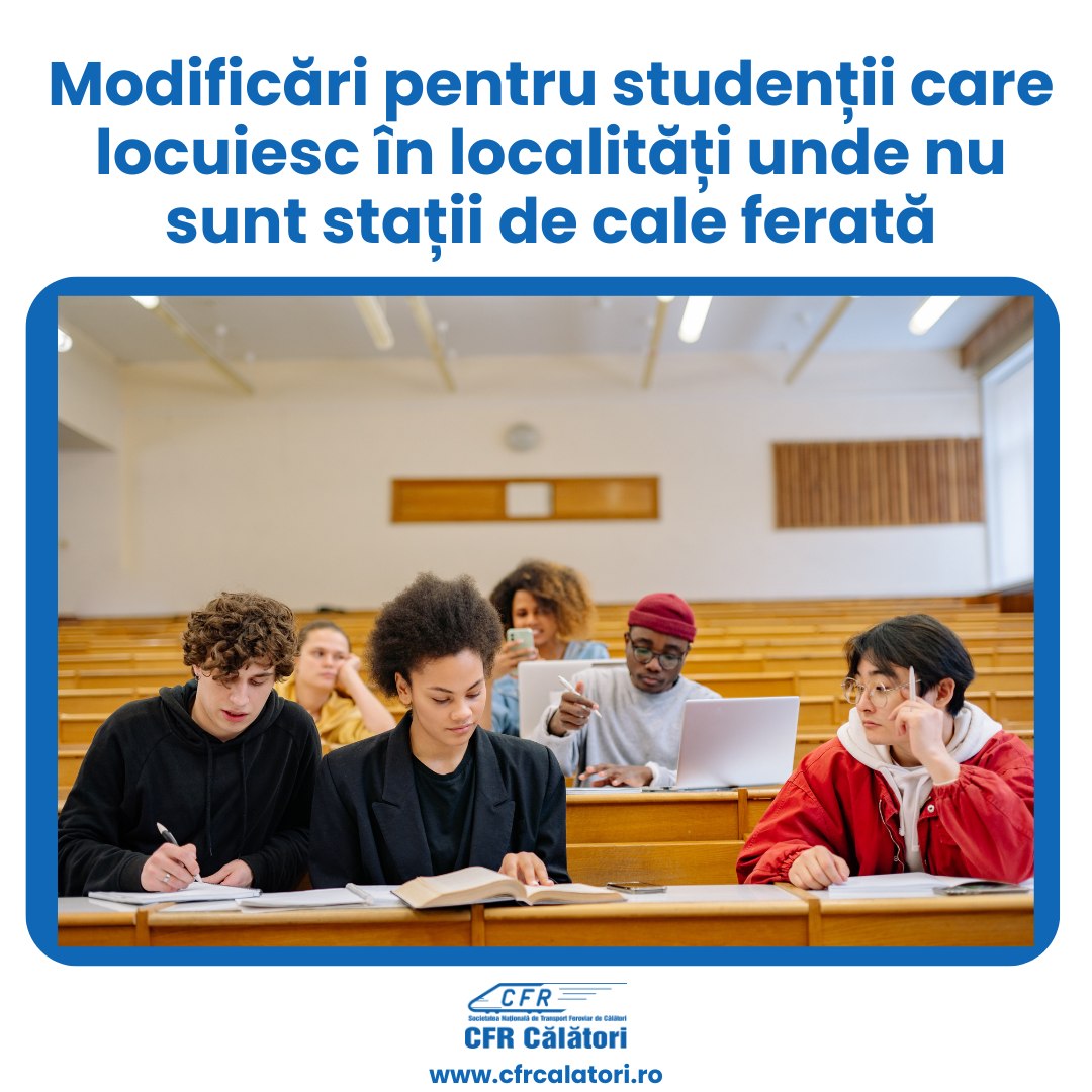 Bilete de tren cu reducere pentru studenți. CFR Călători a schimbat regulile