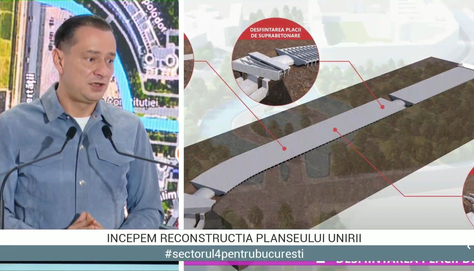 Încep lucrările la Planșeul Unirii. Centrul Bucureștiului va fi blocat timp de 3 ani