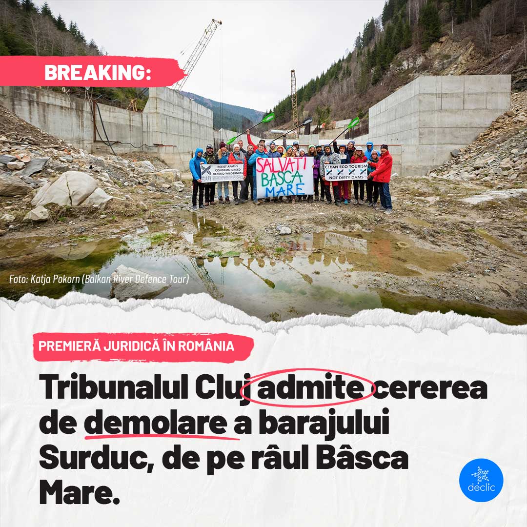 Un baraj din România va fi distrus. Decizie luată în instanță