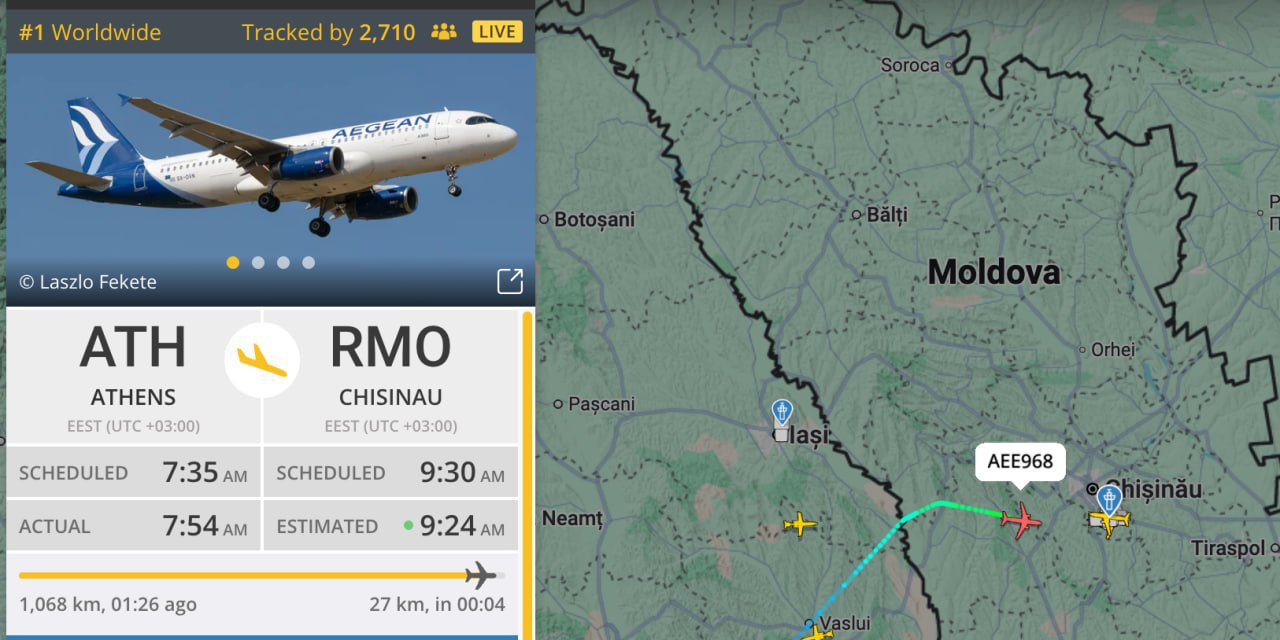 Plahotniuc, adus la Chișinău cu o cursă de linie. Imagini din avion cu ...