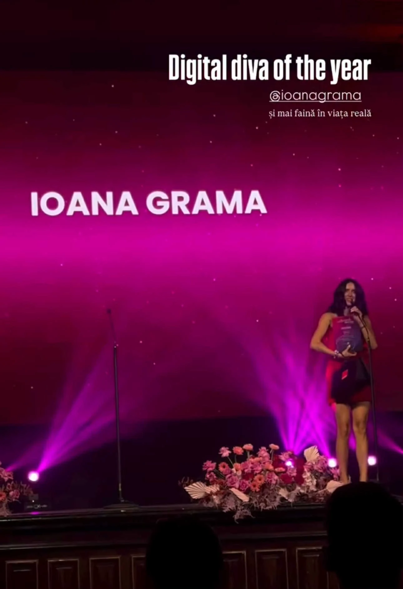 Ioana Grama, premiată pentru succesul său online: de la influencer la lider digital