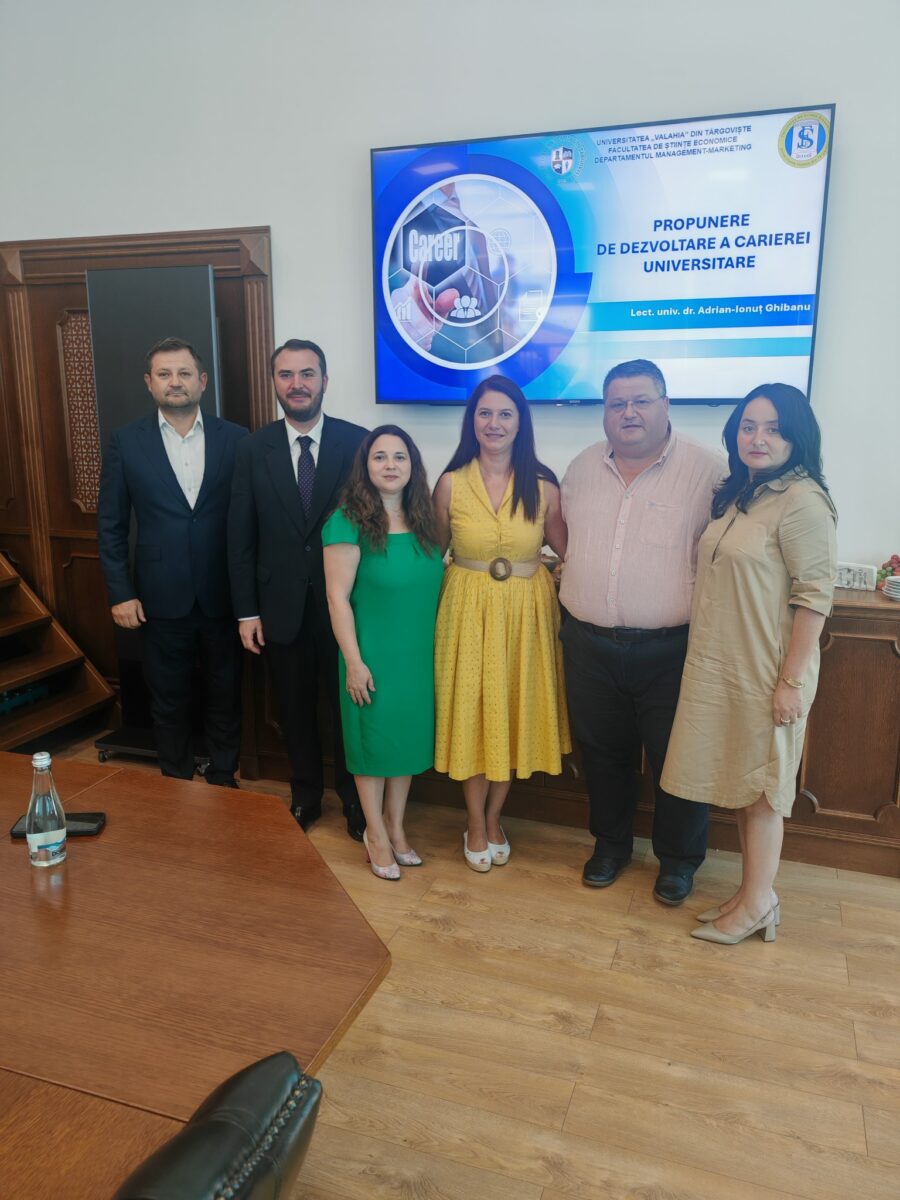 Ionuț Adrian Ghibanu, promovat conferențiar la Universitatea „Valahia ...