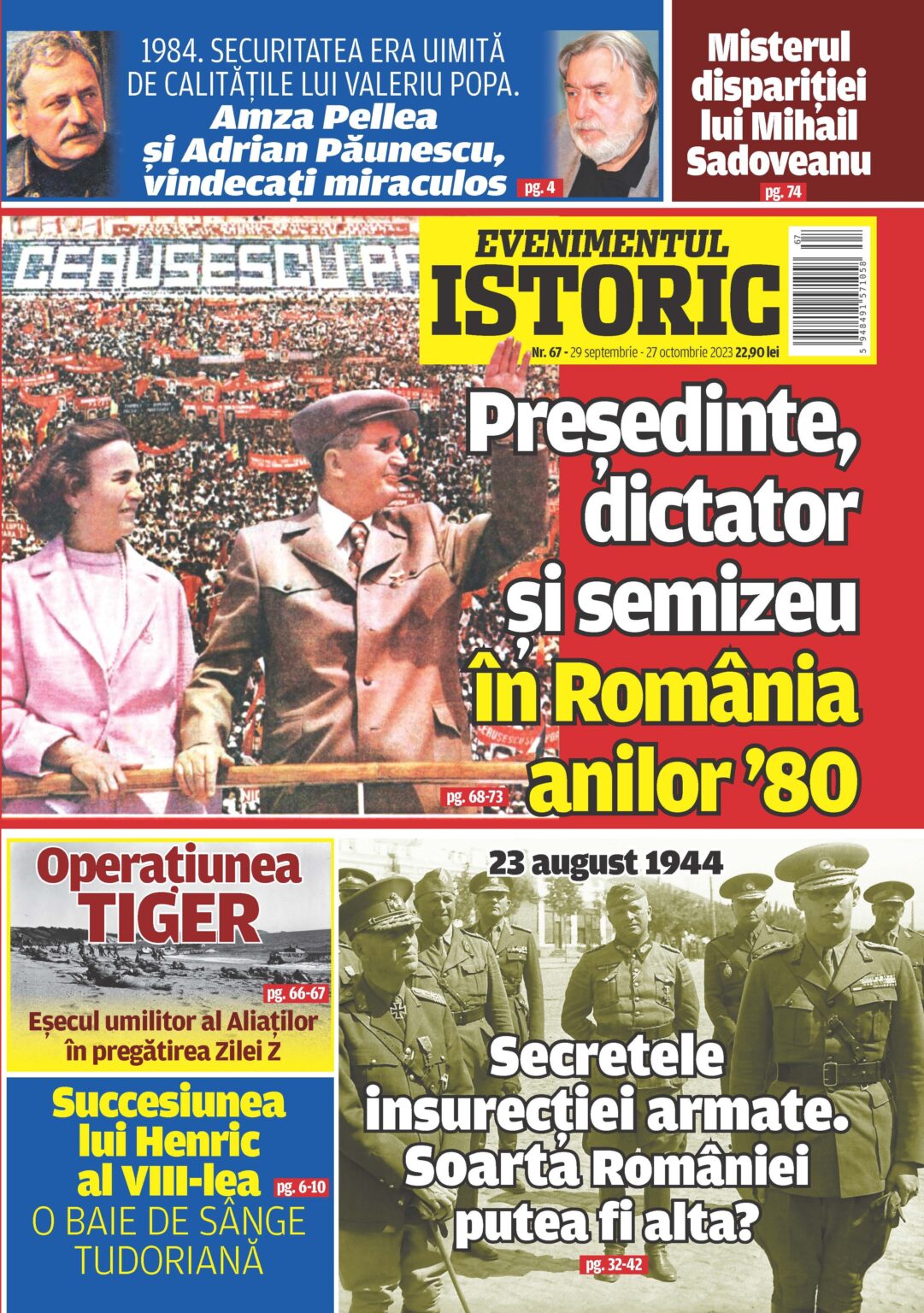 Evenimentul Istoric a prezentat ultimii ani ai dictatorului Ceaușescu în fruntea României. Acum ...