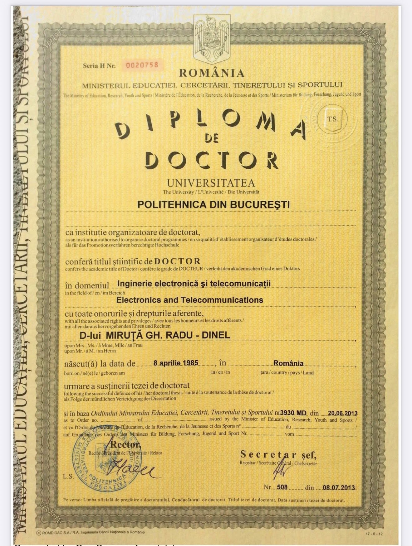 Radu Miruţă, răspuns pentru Ponta: Doctoratul meu e pe bune, nu ca al ...